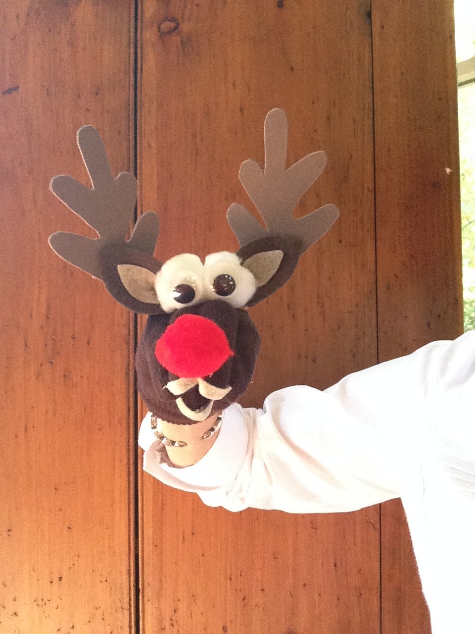 Rudolph Hand Puppet - Etsy