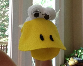 Duck Paper Bag Puppet BLANK Coloring Version Downloadable PDF Kid's ...