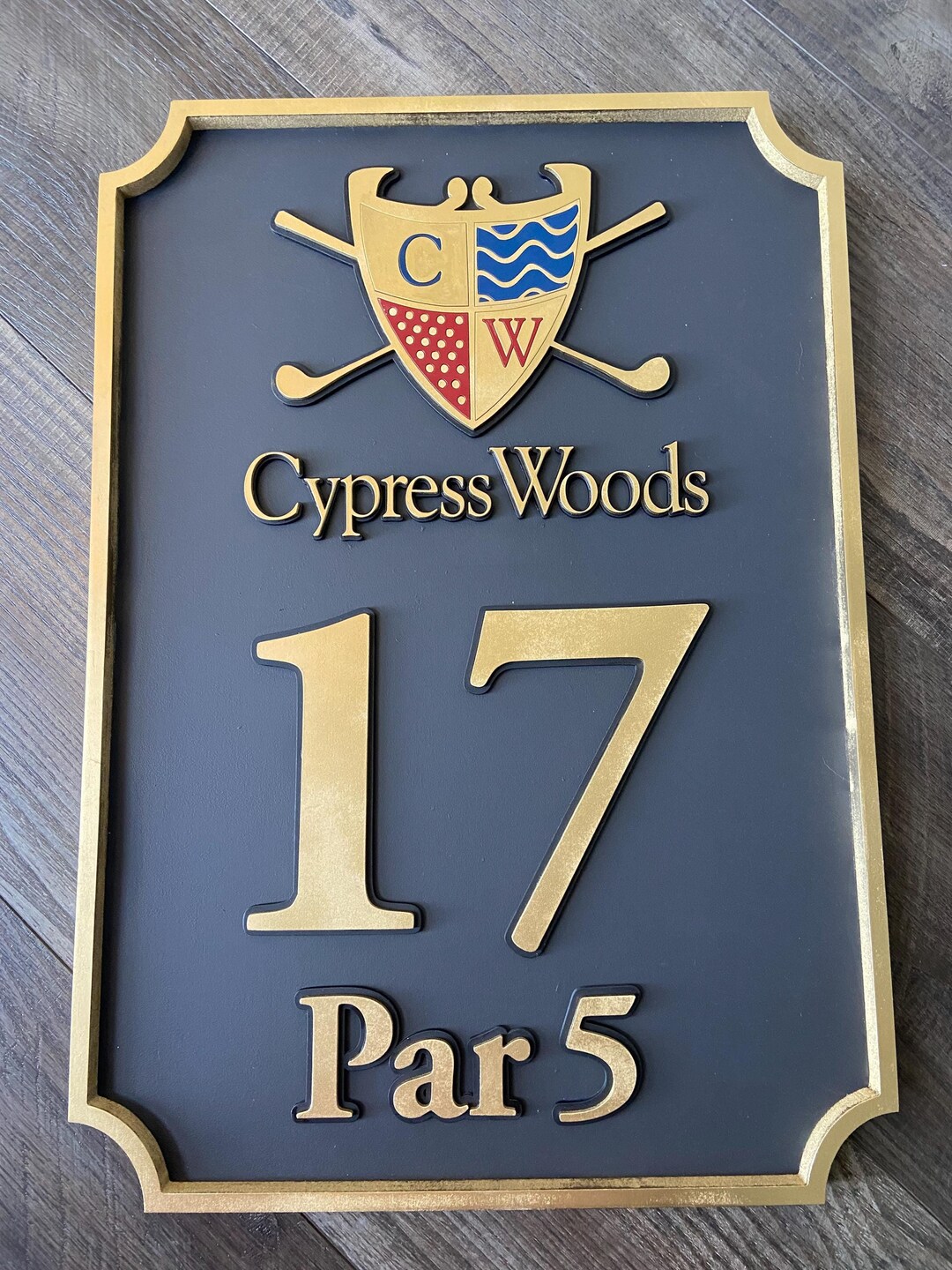 Indoor Golf Course Sign, Cypress Woods, Custom Courses Available - Etsy