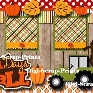 FUN FALL DAYS 2 Printed 12X12 Pre-made Scrapbook Pages Quick Ez Pages ...