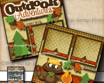 Outdoor Scrapbook Pages - Etsy