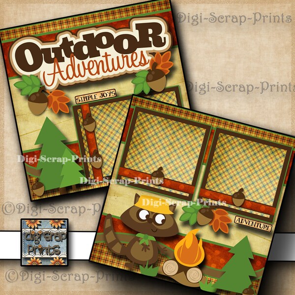 Outdoor Scrapbook Pages - Etsy