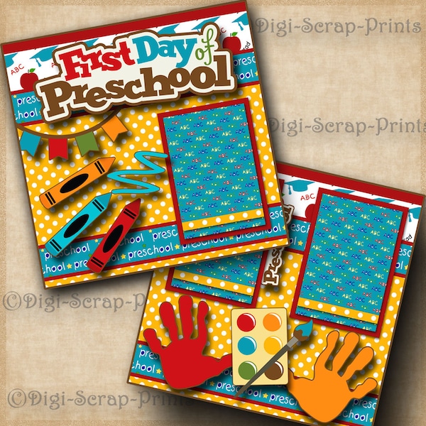 Preschool Scrapbook - Etsy