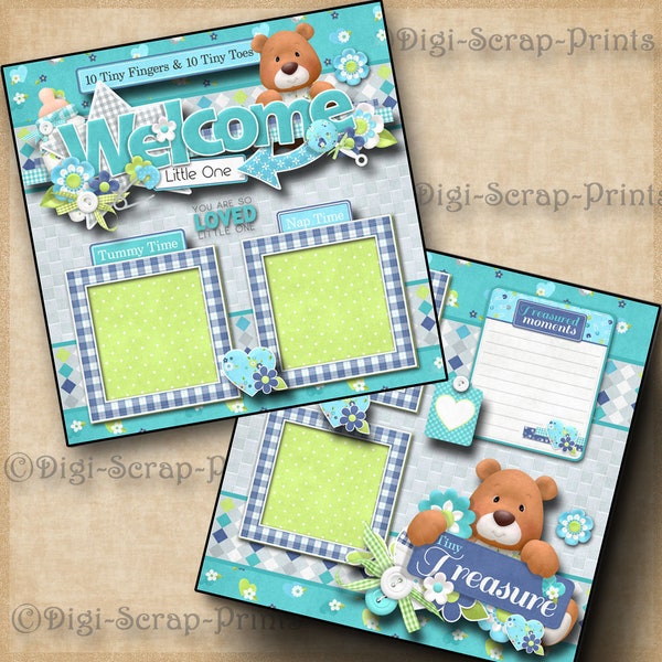 STAR STUDENT School Grade 2 Printed 12X12 Pre-made Scrapbook Pages ...