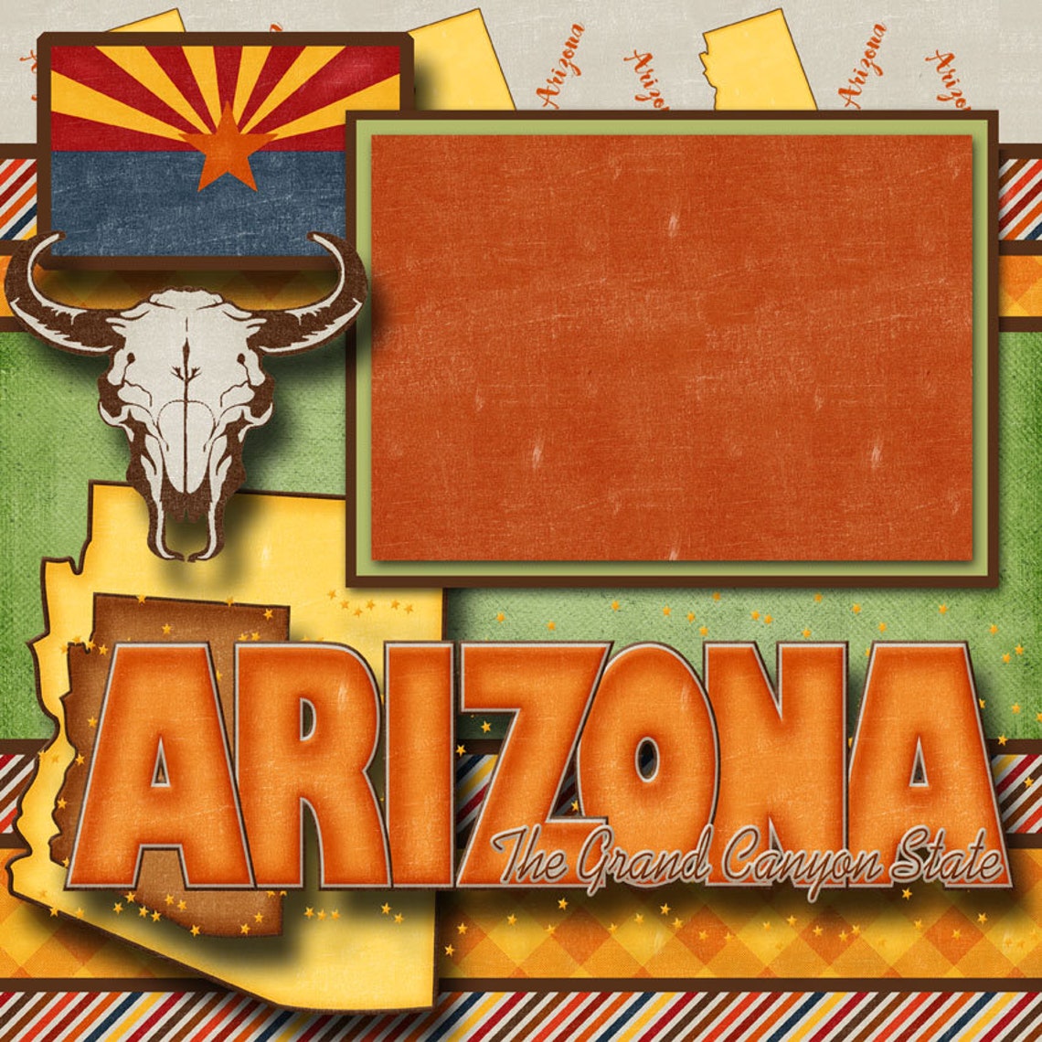 ARIZONA ~ Vacation 2 Printed 12X12 Pre-made Scrapbook Pages Quick Pages ...