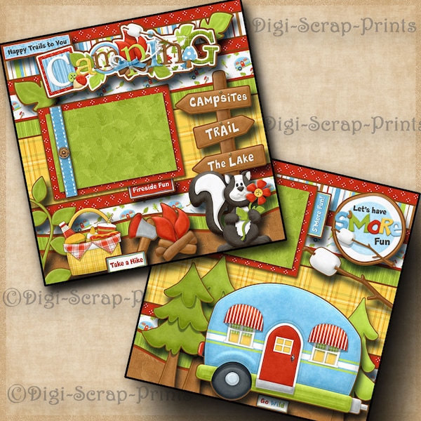 Camping Scrapbook - Etsy