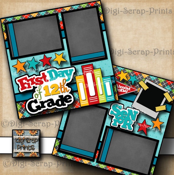 School Years Scrapbook Layouts QUARANTINE TEACHER Home School 2