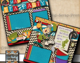 BIRTHDAY PARTY 2 Printed 12X12 Pre-made Scrapbook Pages - Etsy