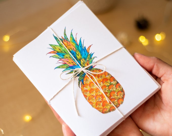 Hawaii Greeting Card Set of 6, Folded Blank Thank You Note Cards ...