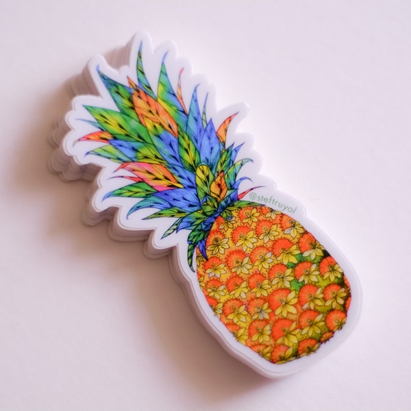 Pineapple Sticker - Etsy