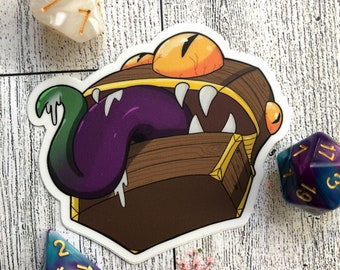 Kawaii Mimic Vinyl Sticker - Etsy