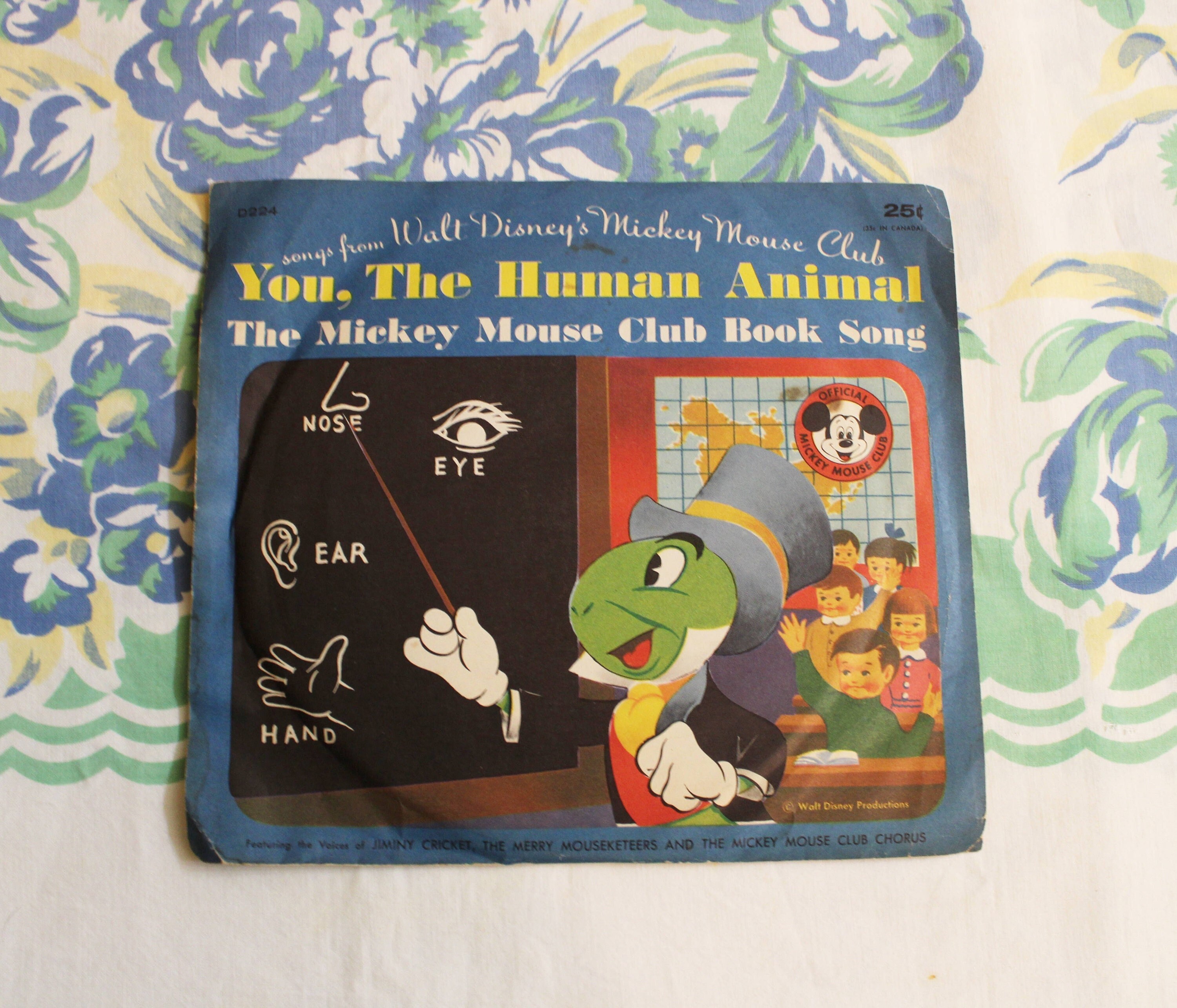 You the Human Animal the Mickey Mouse Club Book Song 78 - Etsy