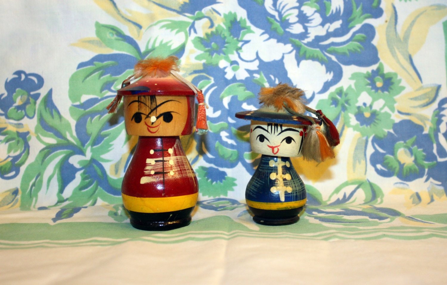 Nodders Asian Nodders Wooden Nodders Bobbleheads 1960s - Etsy UK