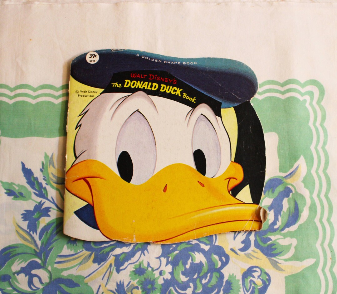 The Donald Duck Book 1975 Golden Shape Book - Etsy