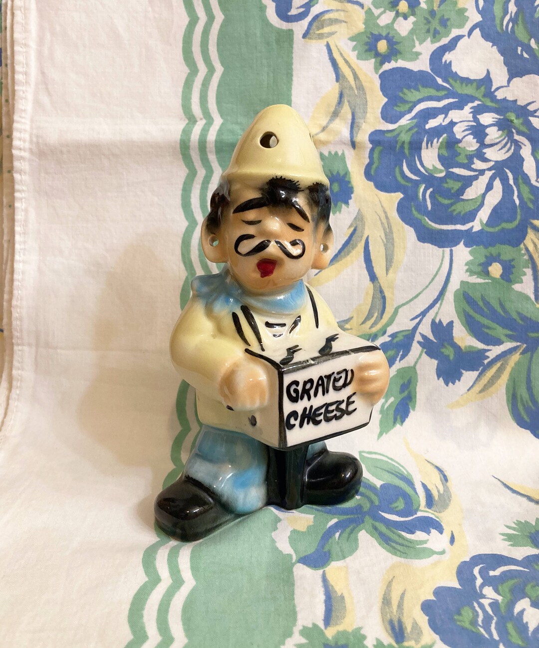 Grated Cheese Shaker, Porcelain Organ Grinder Cheese Shaker, Cheese ...