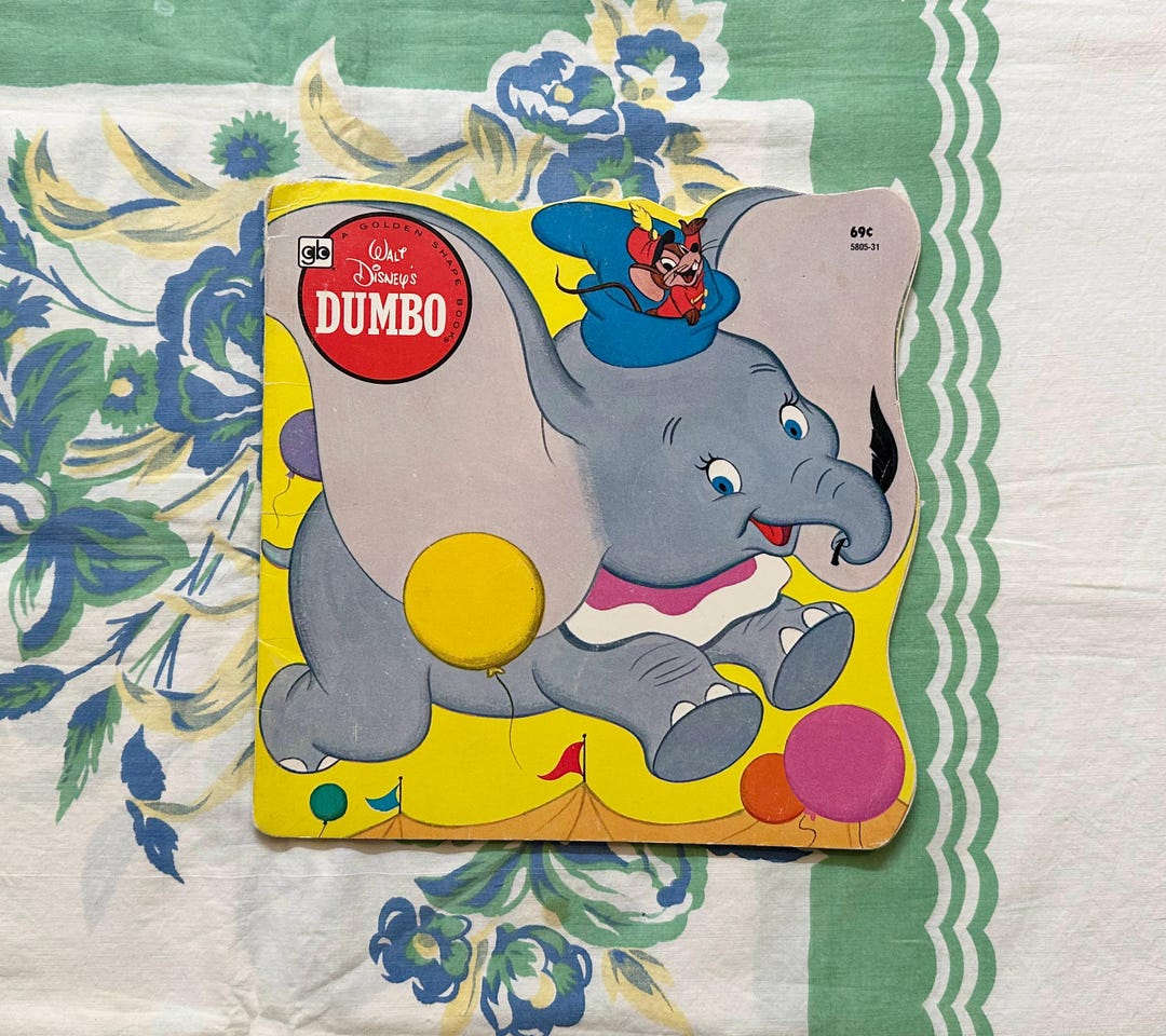 Dumbo, Golden Shape Book, 1981 - Etsy