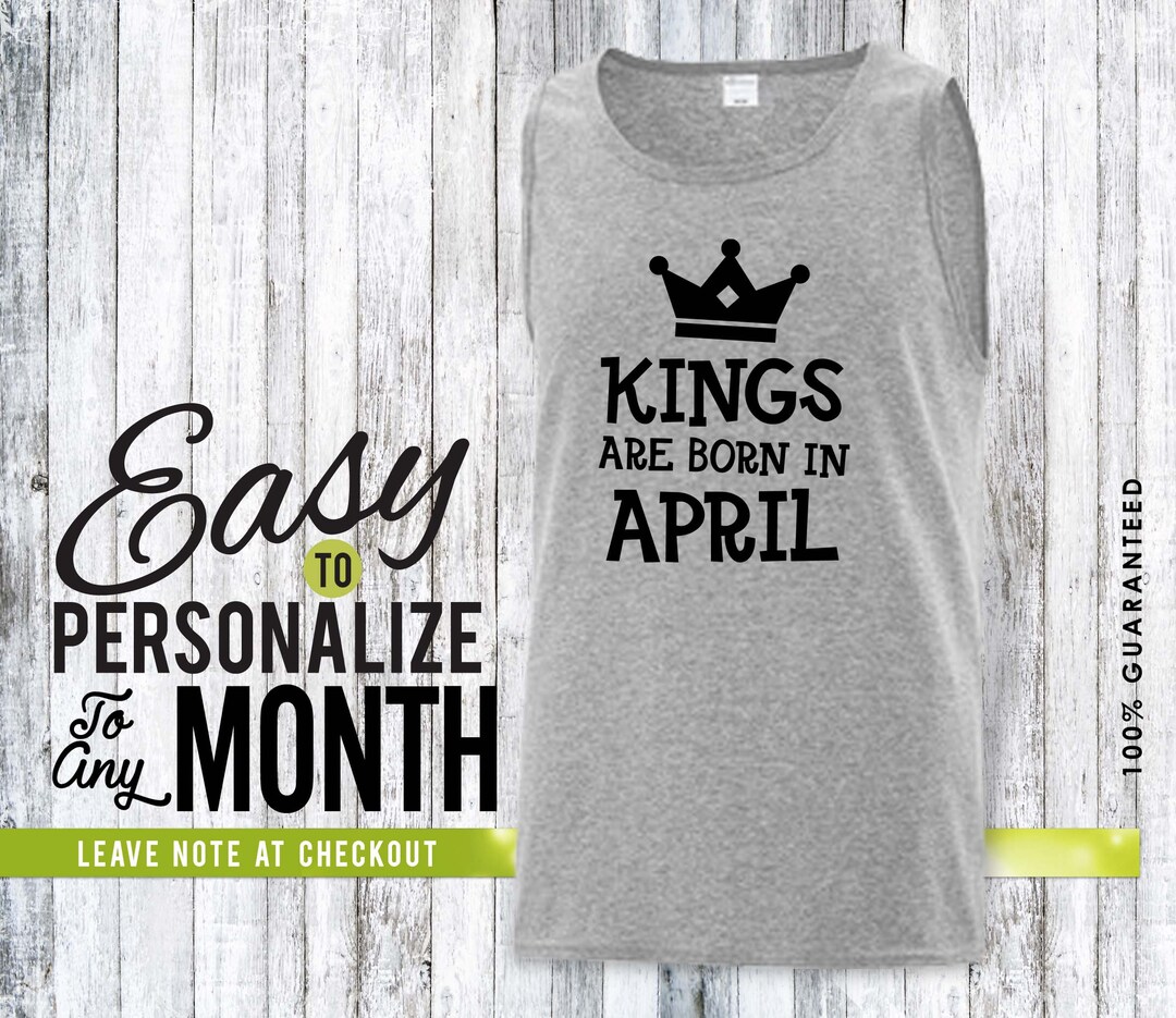 April, April Geburtstag, April Shirt, April, Liebe, der König ...