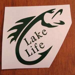 Lake Life Decal Permanent Vinyl Perfect for Yeti & Rtic Cups, Boats ...