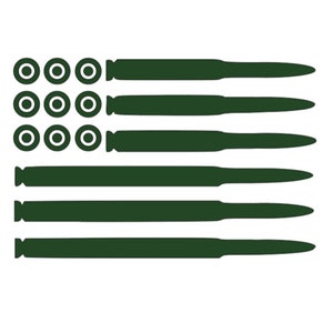 Bullet Flag Decal - Patriotic Permanent Vinyl - Perfect for Tumbler ...