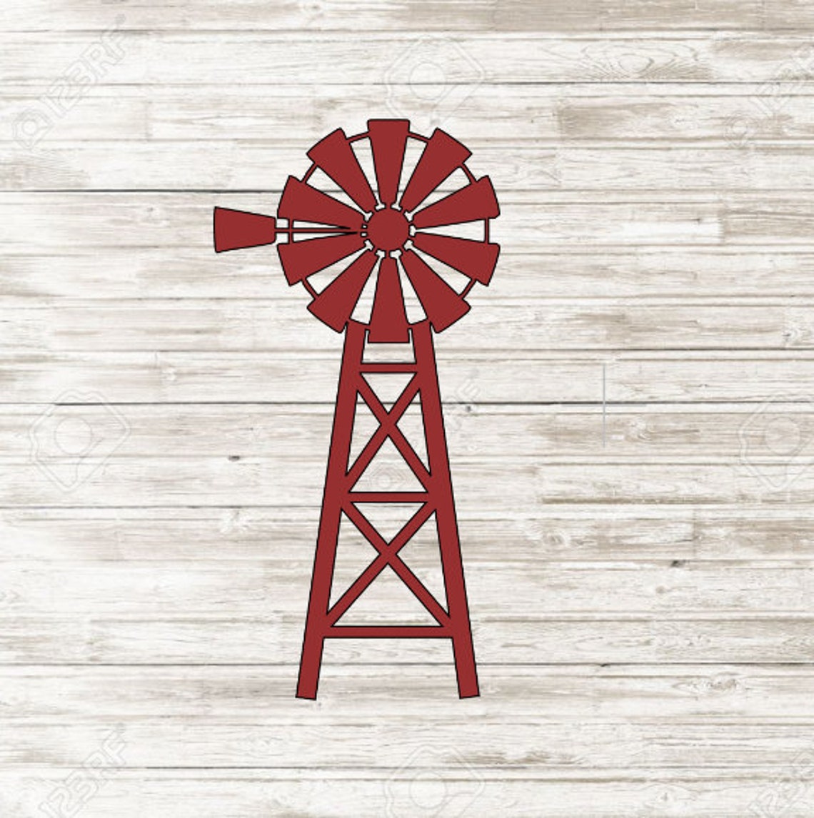 Windmill Decal. Permanent Vinyl Decal. Perfect Farmhouse - Etsy
