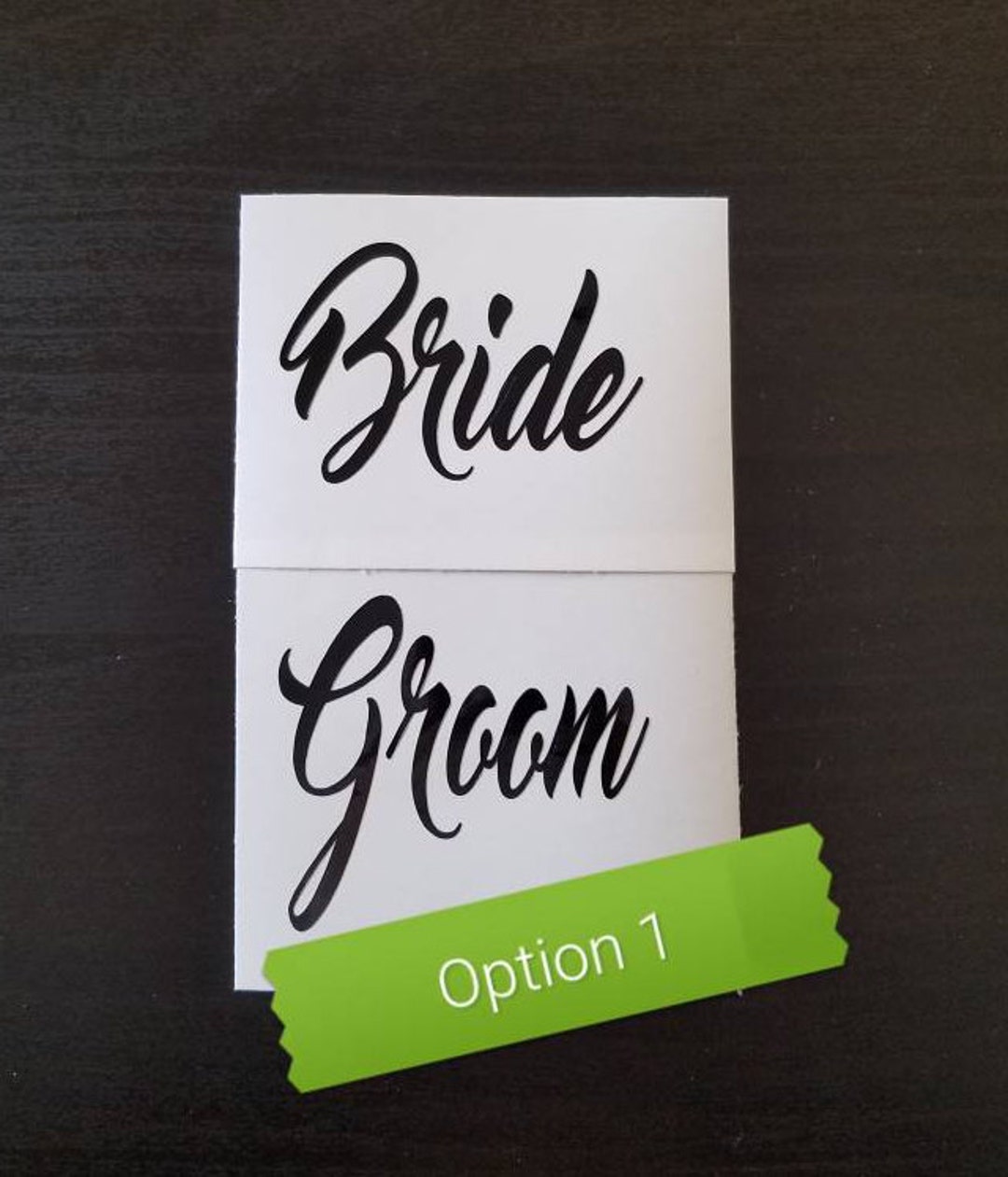 Bride & Groom Decal Set – Wedding Reception Decor - Etsy