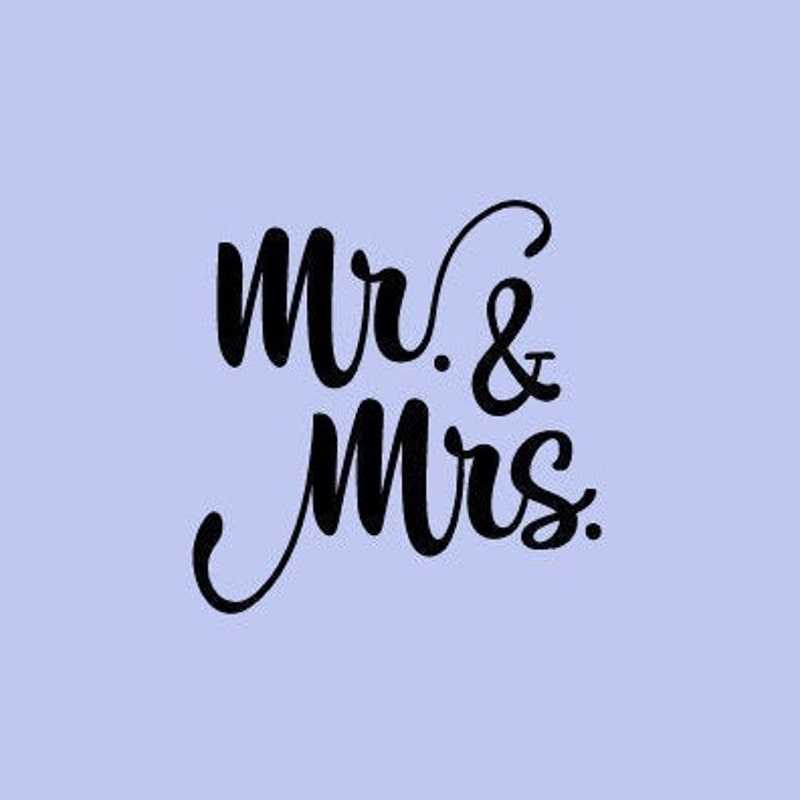 Mr and Mrs Decal - Etsy