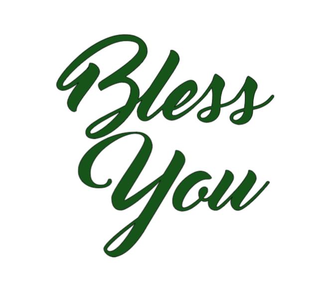 Bless You Decal. Permanent Vinyl Decal. Perfect for Mason Jar, Tissue ...