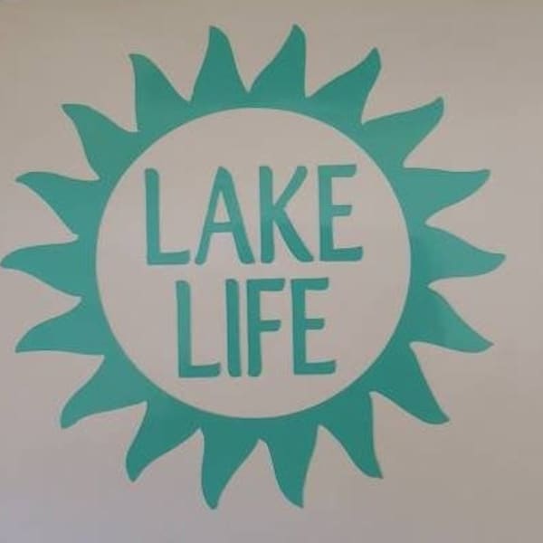 Lake Life Decal - Etsy
