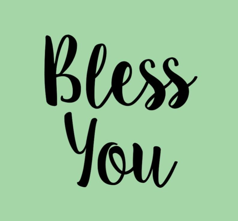 Bless You Decal. Permanent Vinyl Decal. Perfect for Tissue Mason Jar ...