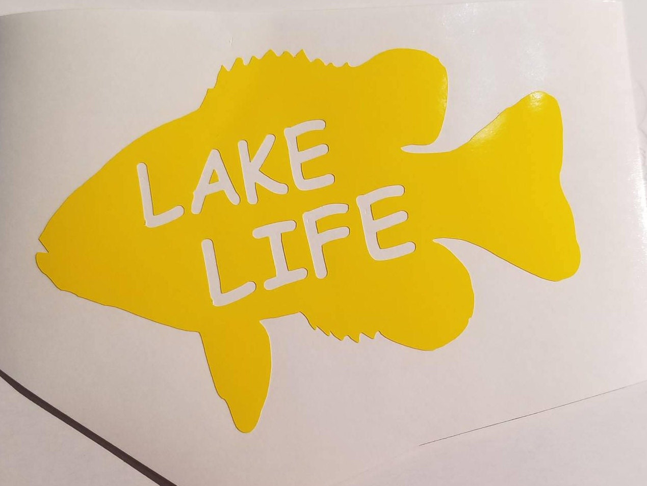 Lake Life Decal Gone Fishing permanent Vinyl Perfect for - Etsy