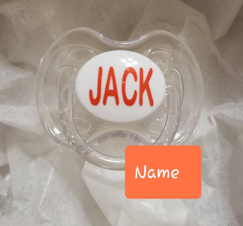 Pacifier or Bottle/cup Decals decal Only. Personalize Your - Etsy