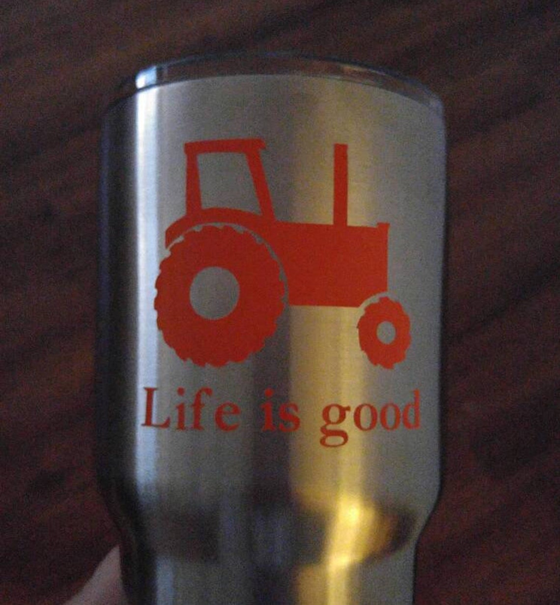 Tractor Decal Permanent Vinyl Perfect for Yeti & Rtic - Etsy