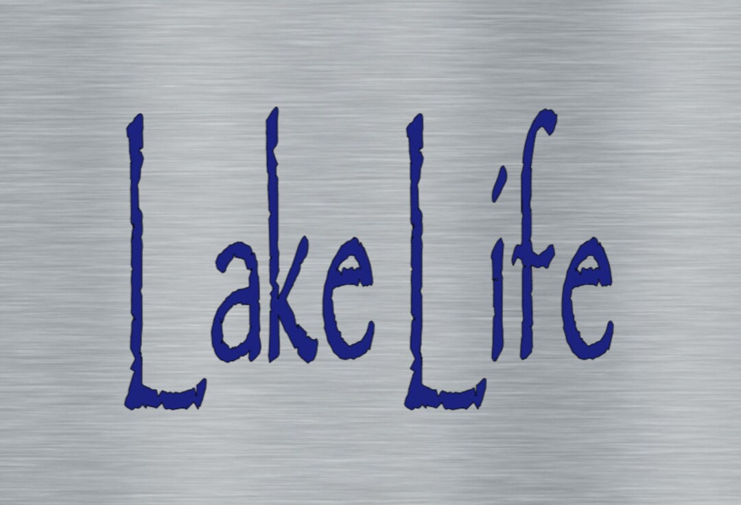 Lake Life Decal Distressed- Perm Vinyl - Perfect for Tumbler Cups ...