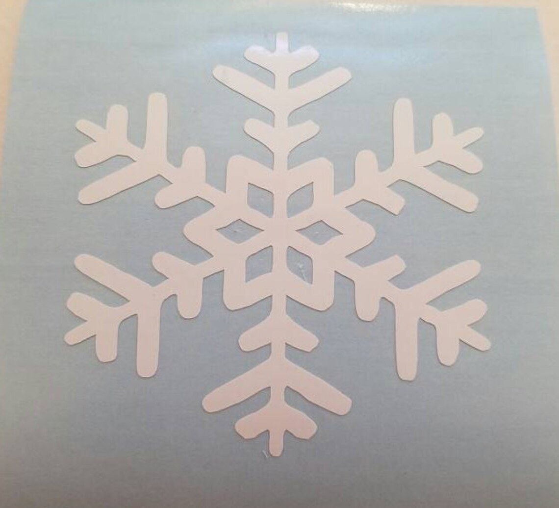 Snowflake Decal Permanent Vinyl Perfect for Ornaments - Etsy