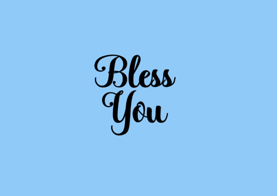 Bless You Decal. Permanent Vinyl Decal. Perfect for Mason Jar, Tissue ...