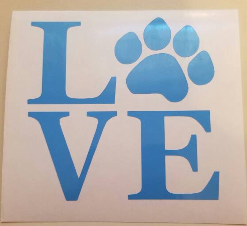 Love Dogs Decal Permanent Vinyl Great for Animal Lovers - Etsy