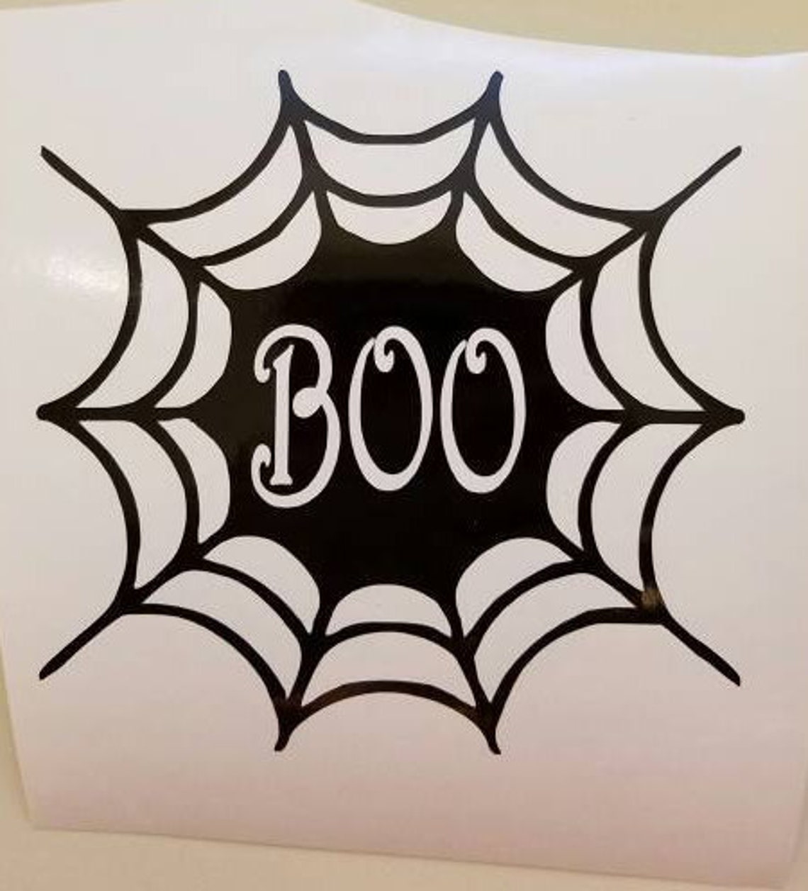 Happy Halloween Spider Web Decal Permanent Vinyl Perfect | Etsy