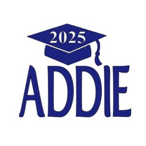 Graduation Cap Personalized With Name & Year Decal | Permanent Decal ...