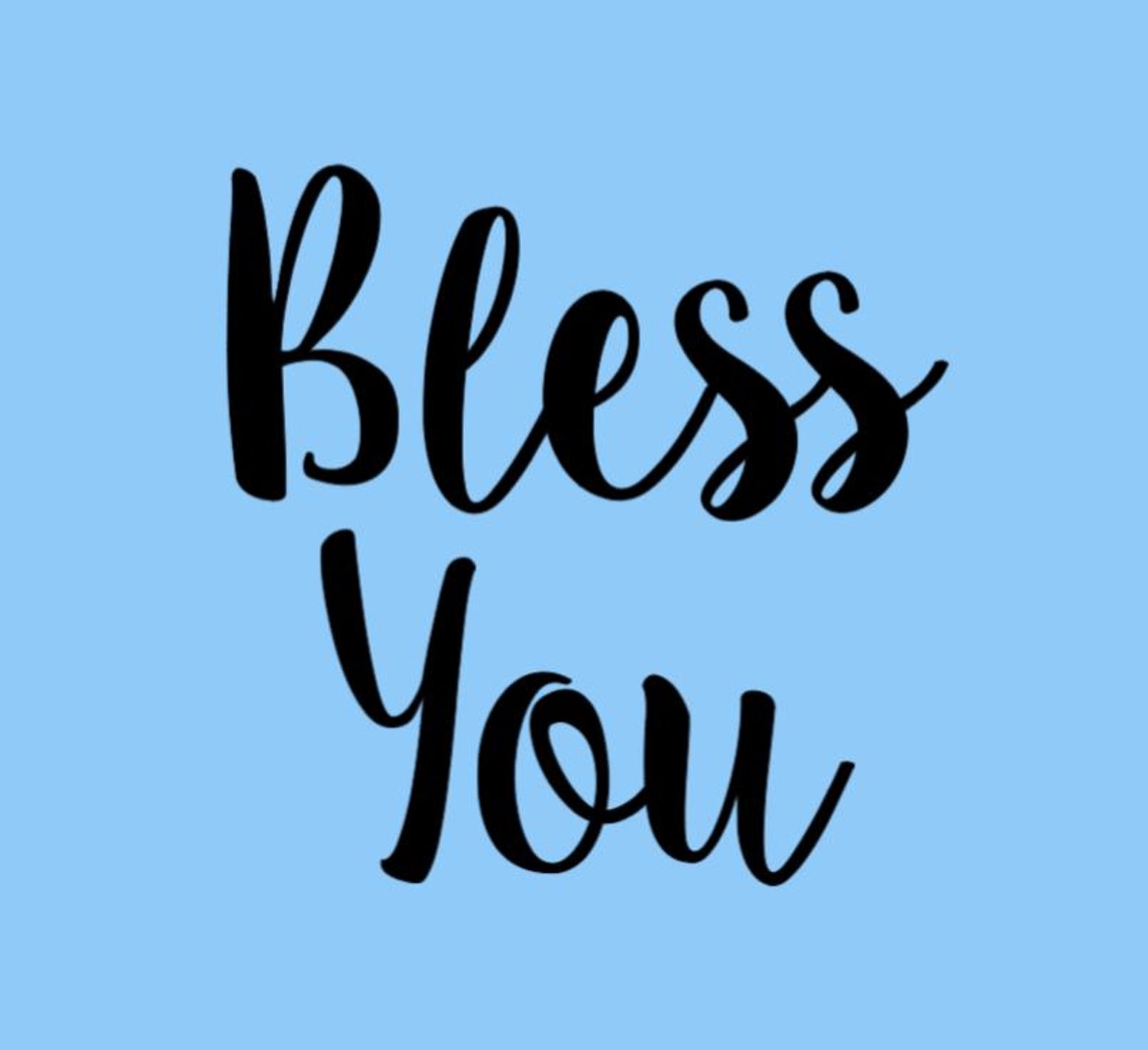 Bless You Decal. Permanent Vinyl Decal. Perfect for Tissue Mason Jar ...