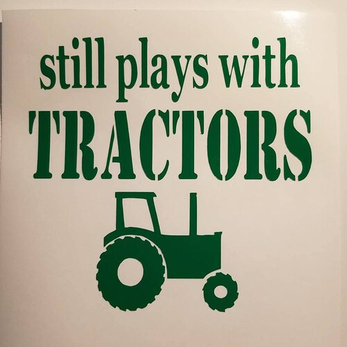Tractor Decal Tractor Car Decal Monogram Vinyl Decal - Etsy