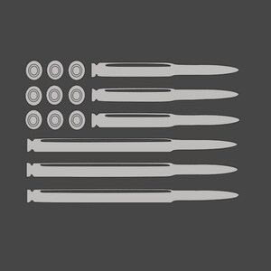 Bullet Flag Decal Patriotic Permanent Vinyl Perfect for - Etsy