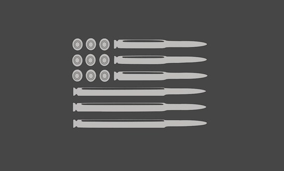Bullet Flag Decal Patriotic Permanent Vinyl Perfect for - Etsy