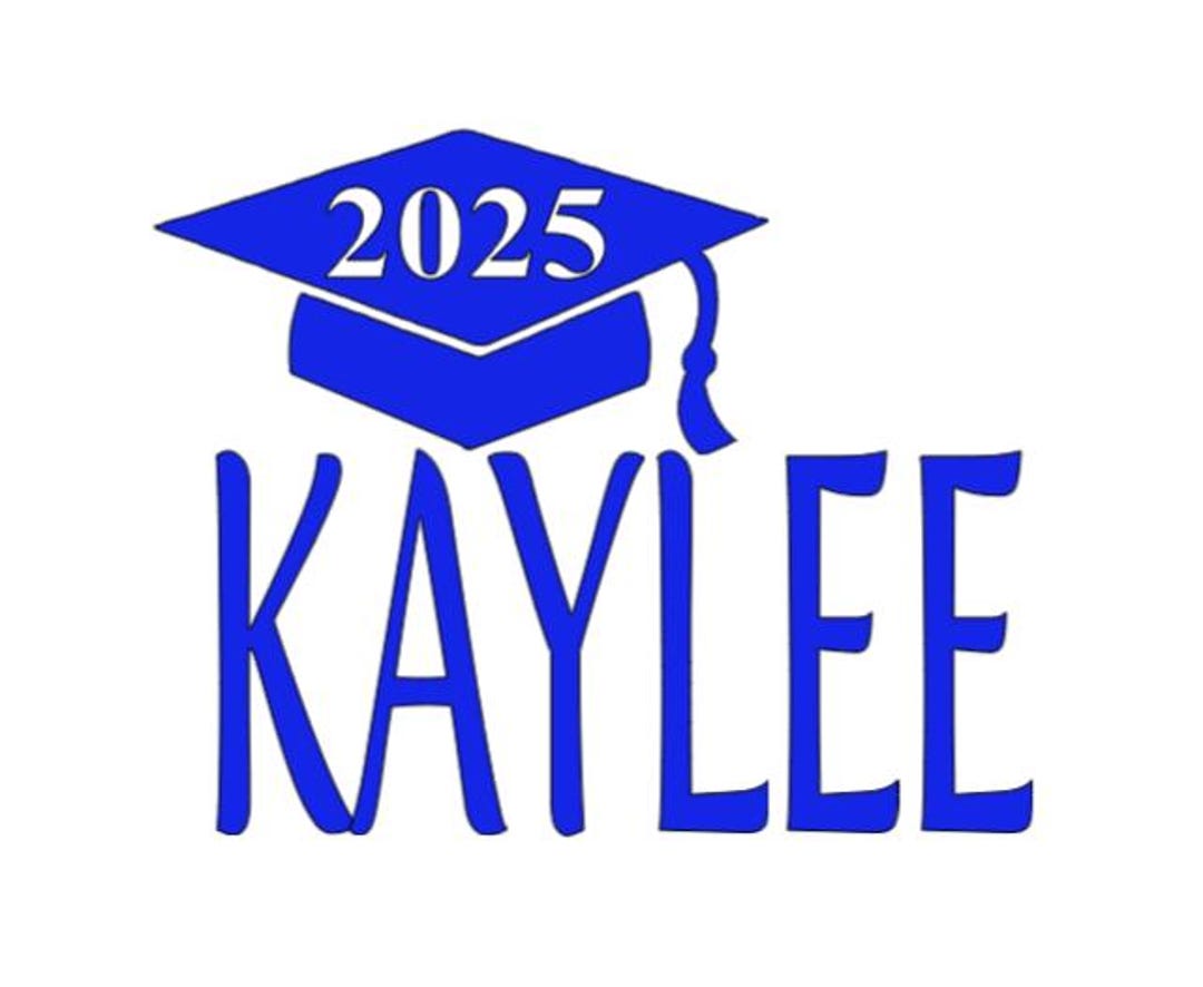 Graduation Cap Personalized With Name & Year Decal | Permanent Decal ...