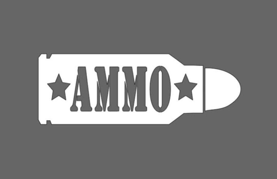 Bullet Decal | Patriotic Permanent Vinyl Decal | Ammo Box Sticker ...