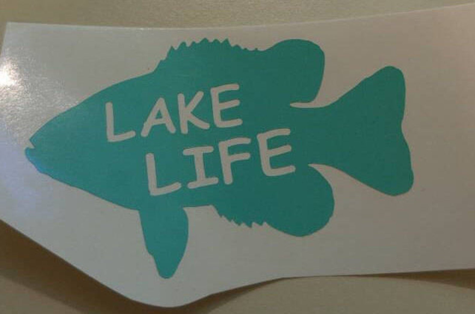 Lake Life Decal Gone Fishing permanent Vinyl Perfect for - Etsy