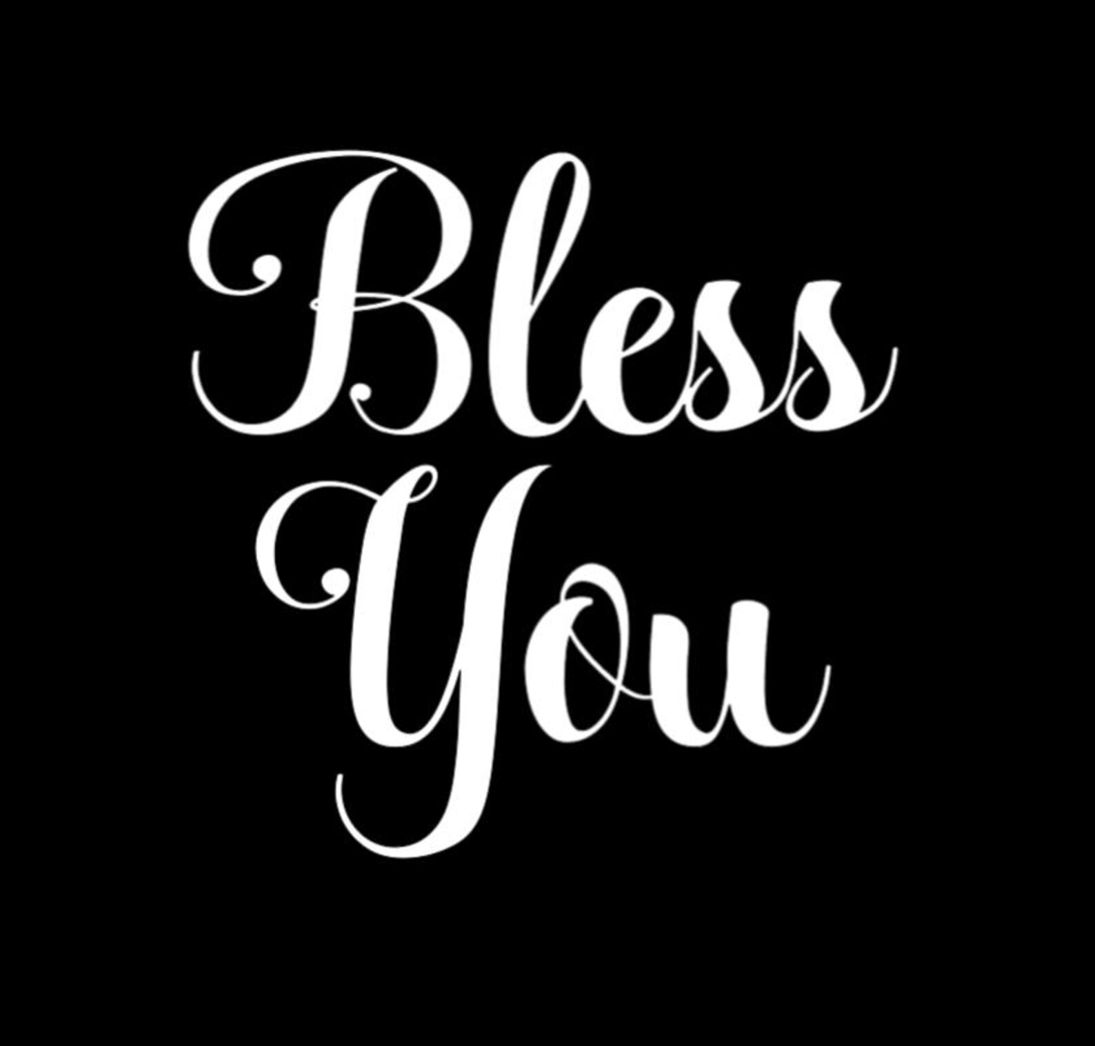 Bless You Decal. Permanent Vinyl Decal. Perfect for Mason Jar Tissue ...