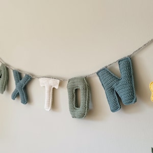 Crochet Baby Name Nursery Decoration, Custom Baby Shower Gift - Etsy
