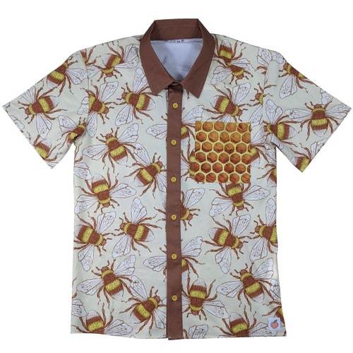 The Bumblebee Button up Shirt - Etsy