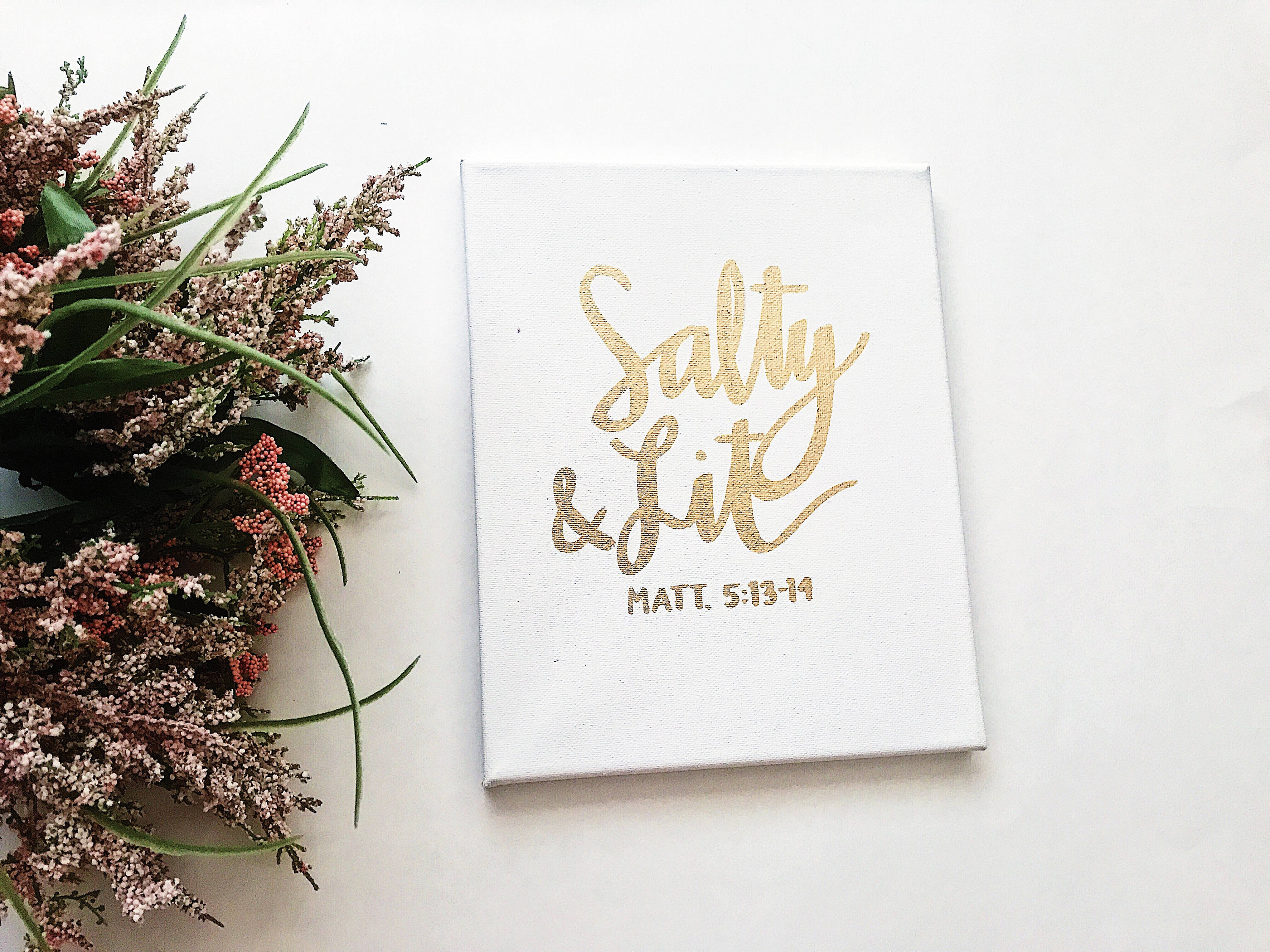 Salt and Light Bible Verse Salty and lit Christian Art | Etsy