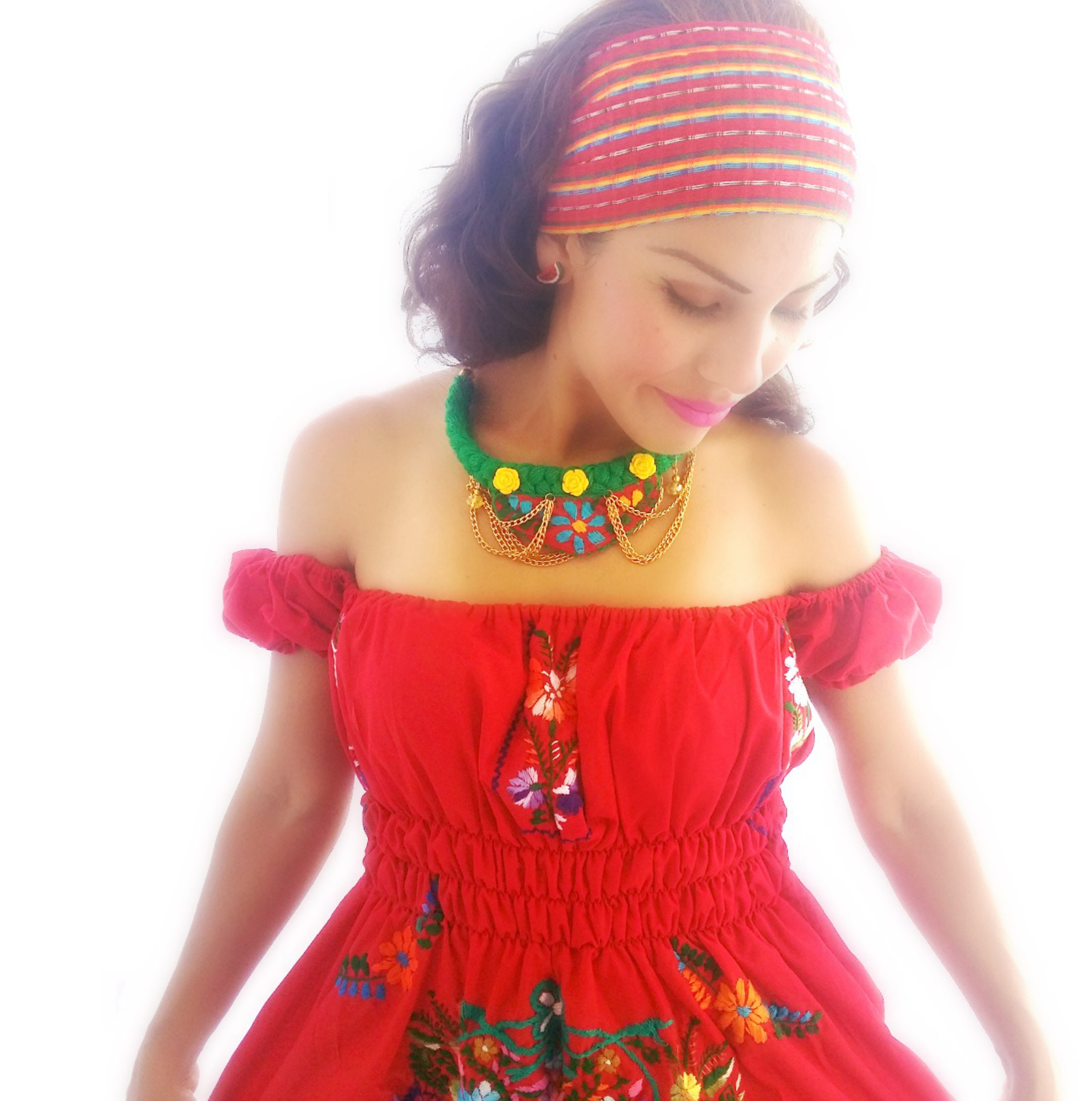 Rotes Kleid bestickt mexikanische Kleid für Mutter habe ich | Etsy